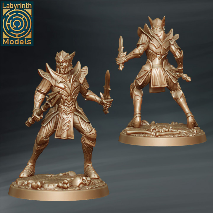 3D Printable Vampire Knights - 32mm scale by Labyrinth Models