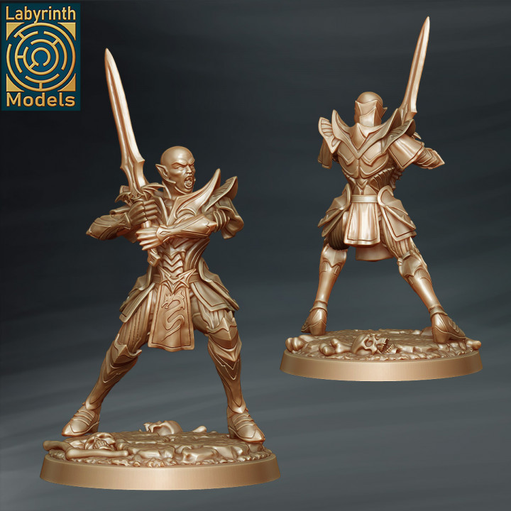 3D Printable Vampire Knights - 32mm scale by Labyrinth Models