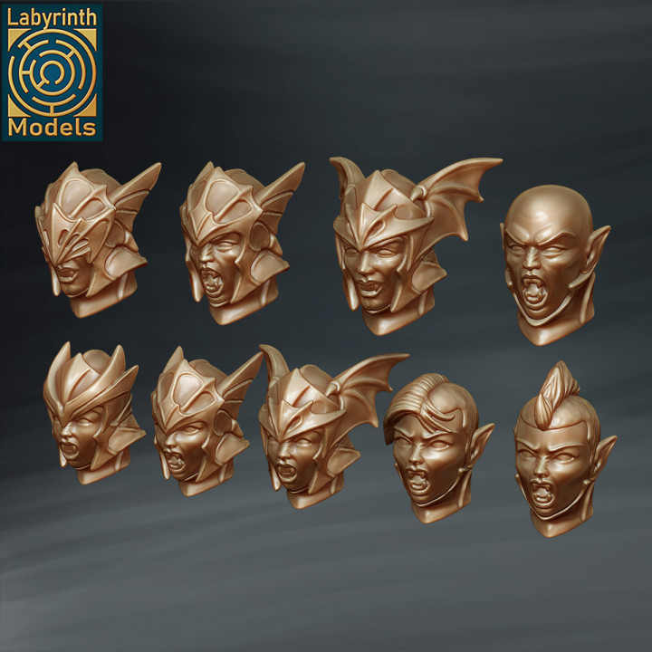3D Printable Vampire Knights - 32mm scale by Labyrinth Models