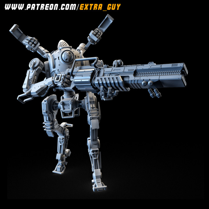 3D Printable Robot Titan 100mm by Extra Guy