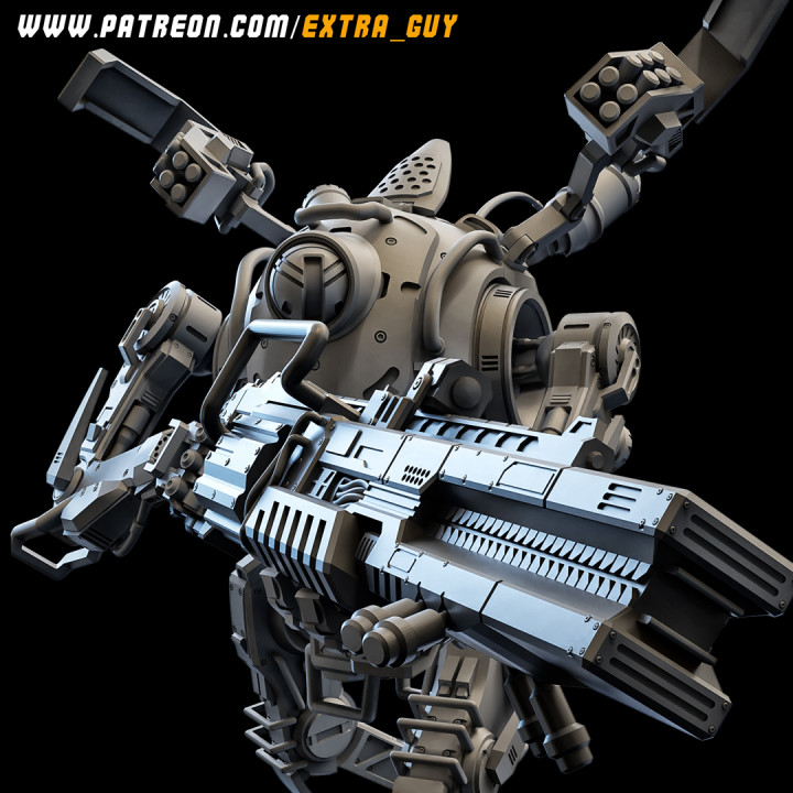 3D Printable Robot Titan 75mm by Extra Guy