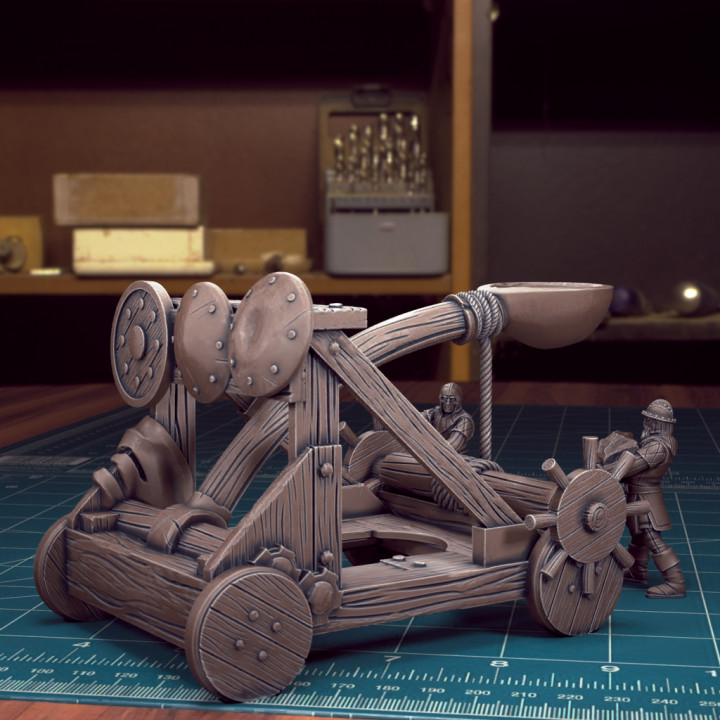 3D Printable Catapult Crew [Pre-Supported] by TytanTroll Miniatures