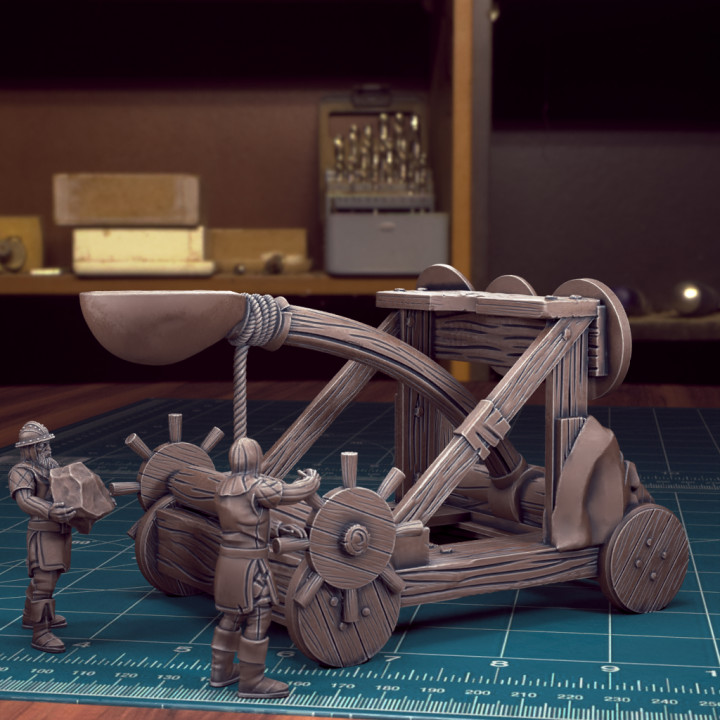 3D Printable Catapult Crew [Pre-Supported] by TytanTroll Miniatures