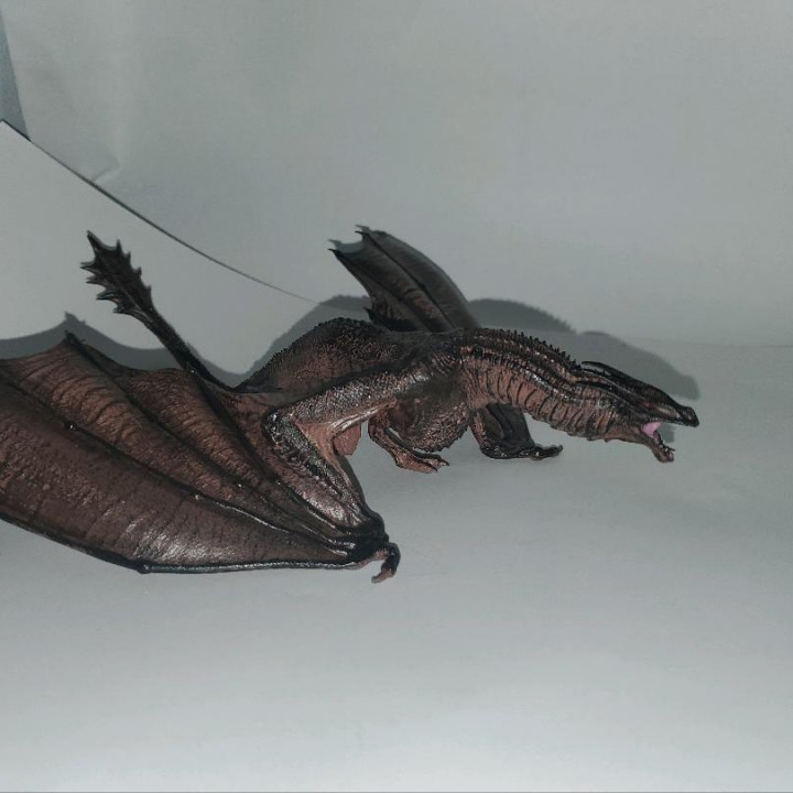 3D Print of Syrax dragon fan art - pre supported - FREE model Free 3D ...