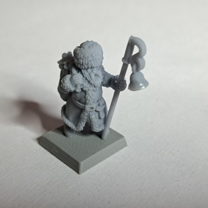 3D Printable Halfling Santa Miniature (32mm) by Juhász Gergely
