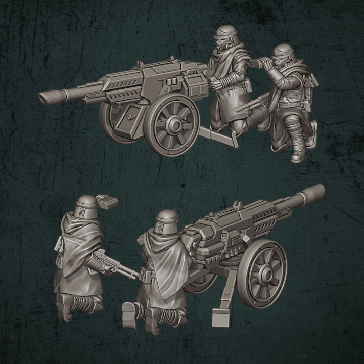 3D Printable Trench Devil Heavy Weapon Set by Quartermaster3D