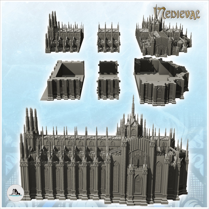 3D Printable Milan cathedrale - Basilica of the Nativity of Saint Mary ...