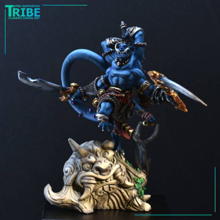 3D Printable (L 0014) The lord of the Oni (Special) by Claudio Casini Art