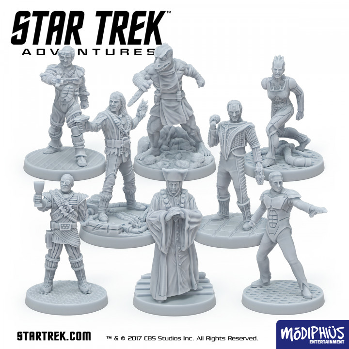 3D Printable Star Trek Adventures - Print At Home - Iconic Villains Set ...