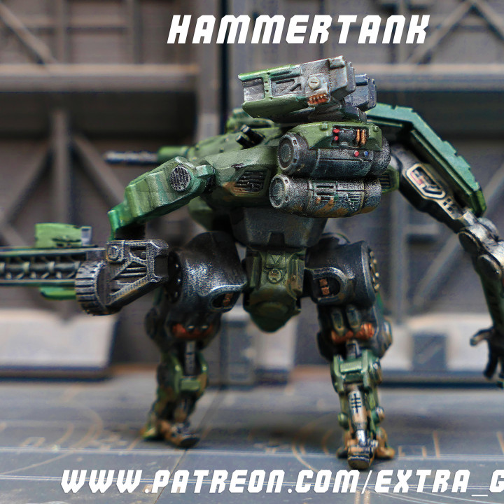 3D Printable HammerTank 75mm 3 Poses by Extra Guy