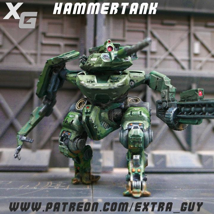 3D Printable HammerTank 75mm 3 Poses by Extra Guy