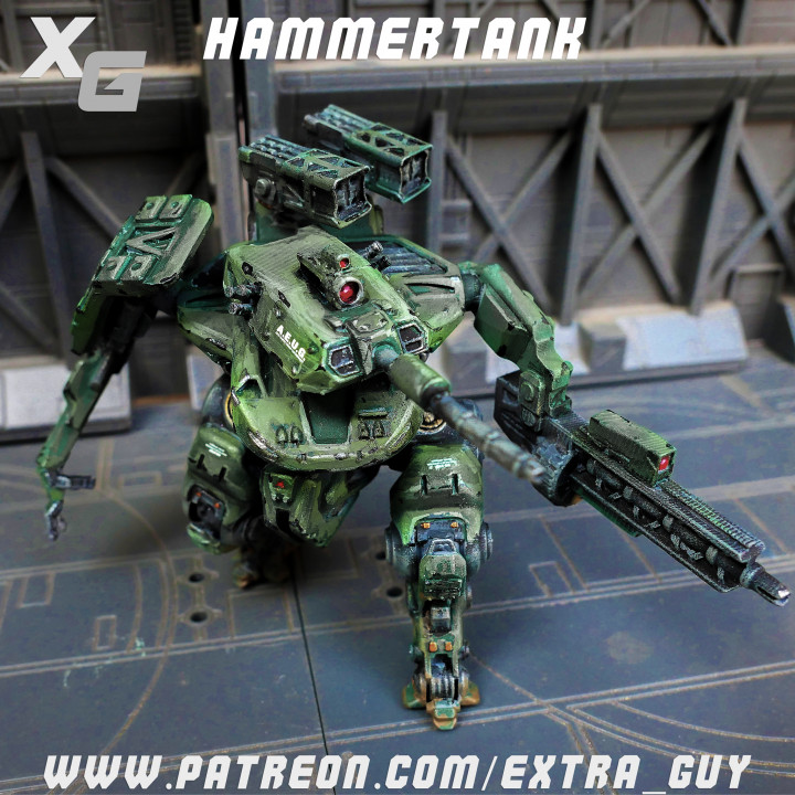 3D Printable HammerTank 75mm 3 Poses by Extra Guy