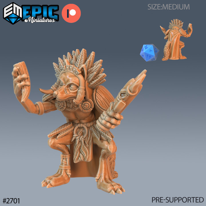 3D Printable Fox Folk Tribe Set / Male Fennek / Feline Humanoid ...