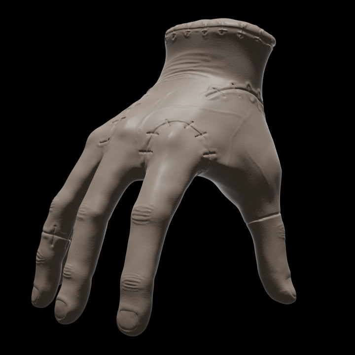 3D Printable Wednesday, hand thing from serial by Jas Nutfullaev