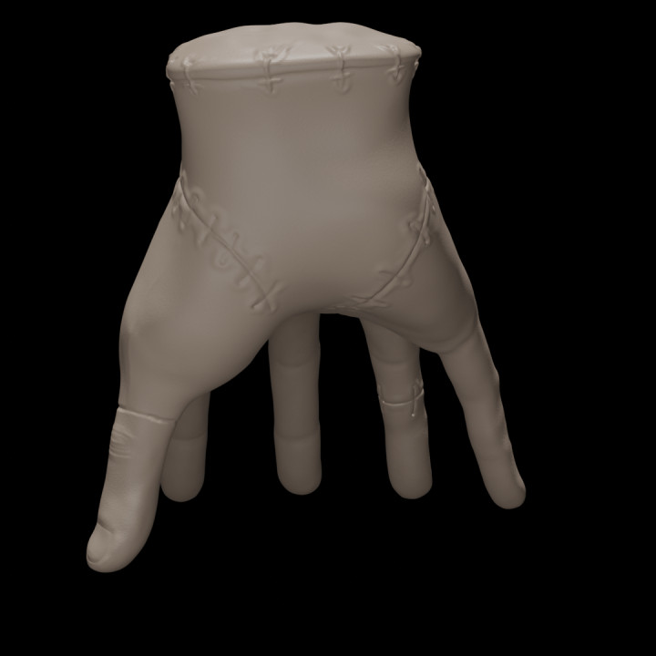 3D Printable Wednesday, hand thing from serial by Jas Nutfullaev