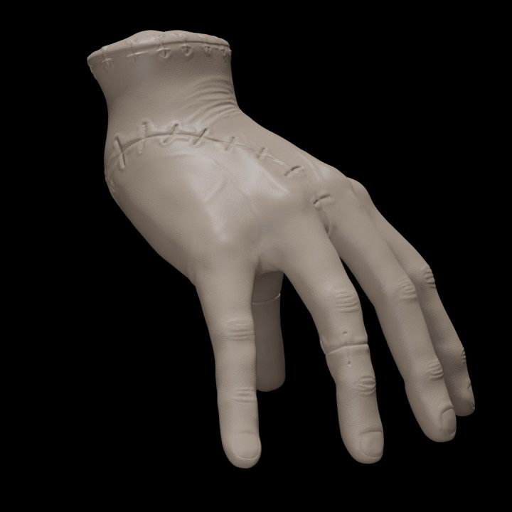 3D Printable Wednesday, hand thing from serial by Jas Nutfullaev