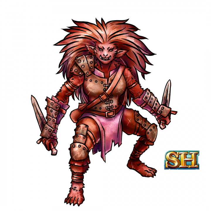 3D Printable Bugbear Rogue by Stonehaven Miniatures