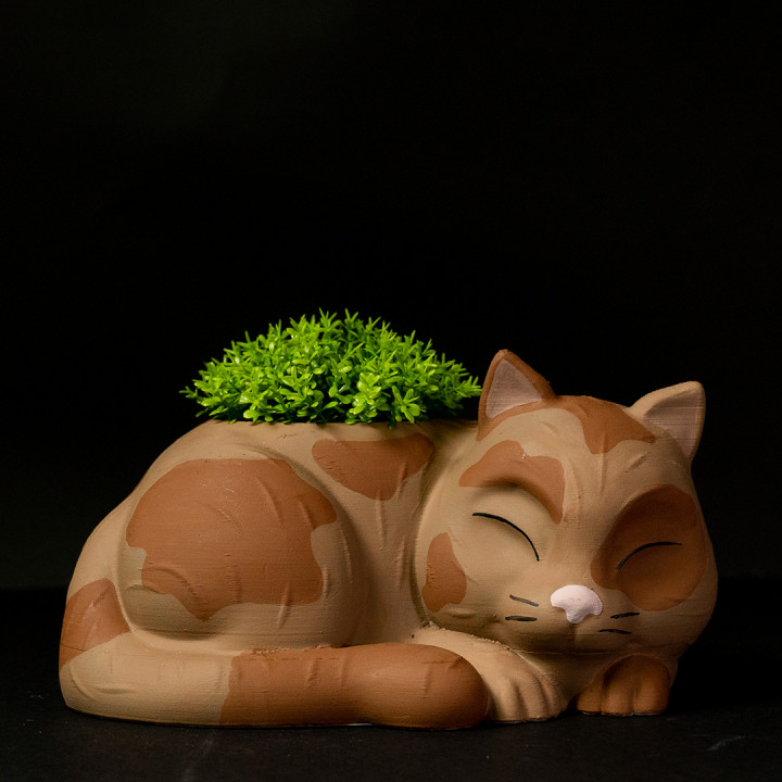 3D Printable Cat Planters by Stlflix