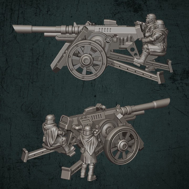 3D Printable Trench Devil Heavy Artillery Set by Quartermaster3D