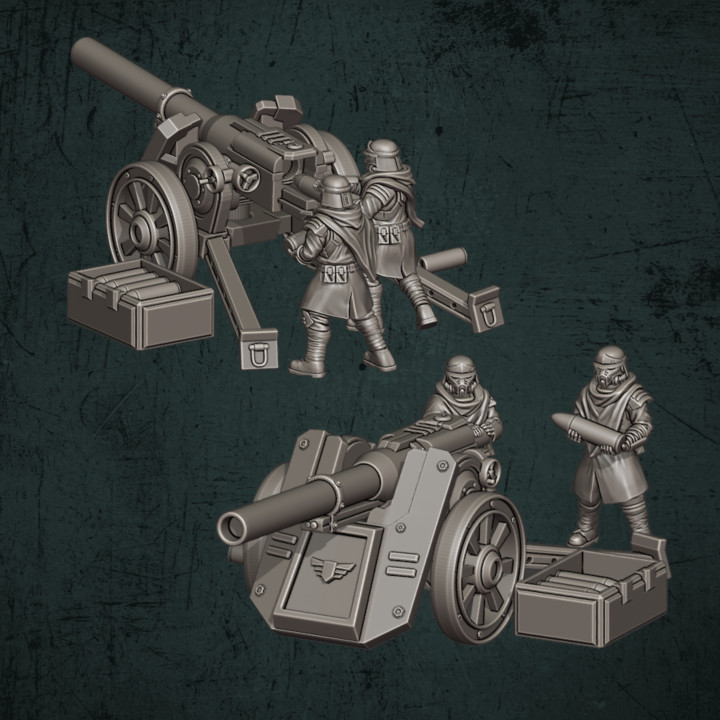 3D Printable Trench Devil Heavy Artillery Set by Quartermaster3D