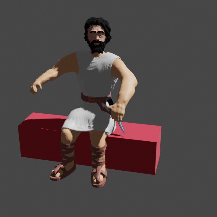 3D Printable Crew for Greek Biremes or Triremes, 500BC by Alf Scherer