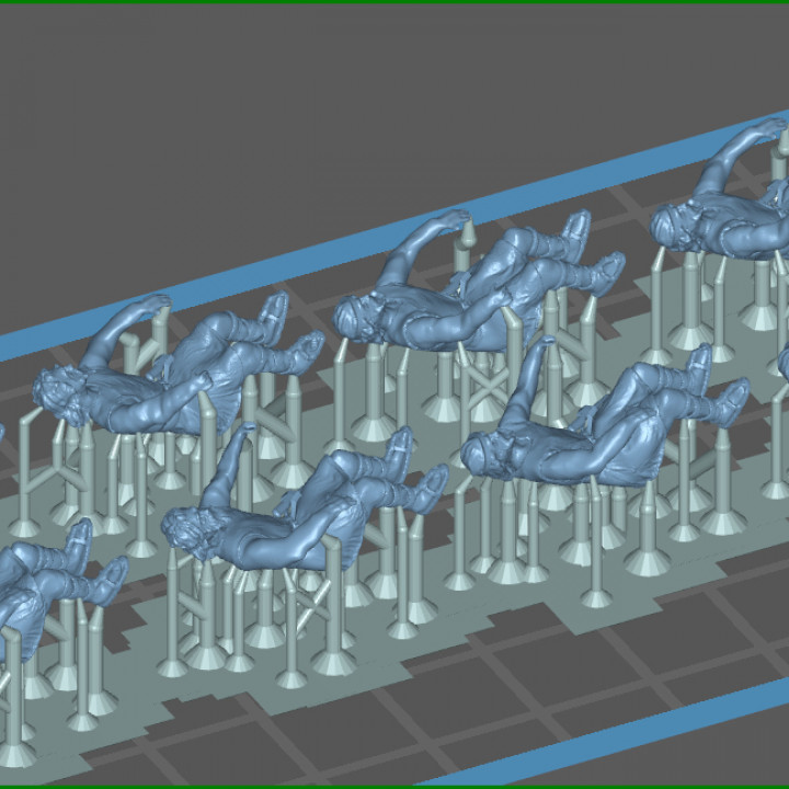 3D Printable Crew for Greek Biremes or Triremes, 500BC by Alf Scherer