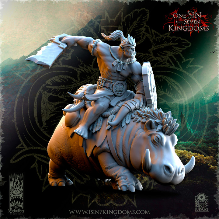 3D Printable Salanaar Orcs Riders by The Beholder Miniatures