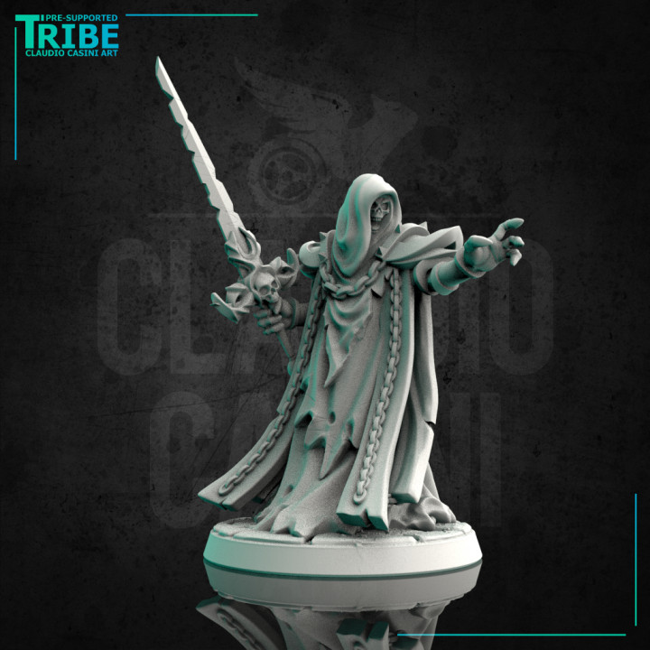3D Printable (0012) Spectre ghost undead wraith with sword by Claudio ...