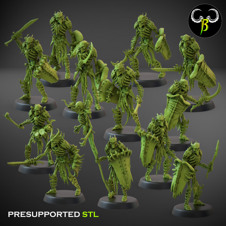 3D Printable BoneGuards Shield Squad by ClayBeastCreation