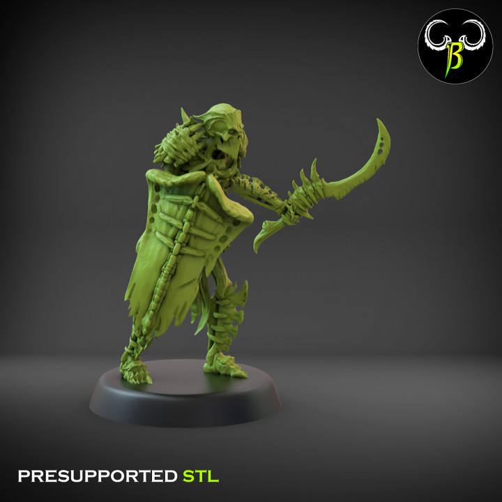 3D Printable BoneGuards Shield SetB by ClayBeastCreation
