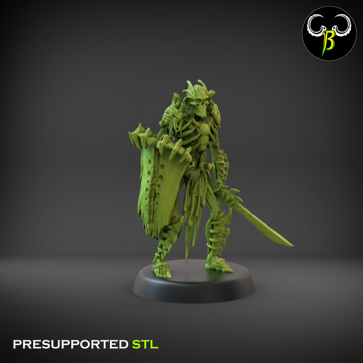 3D Printable BoneGuards Shield SetB by ClayBeastCreation