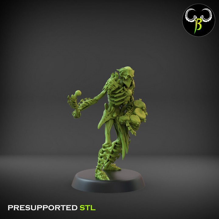 3D Printable BoneGuards Shield Leader Set by ClayBeastCreation