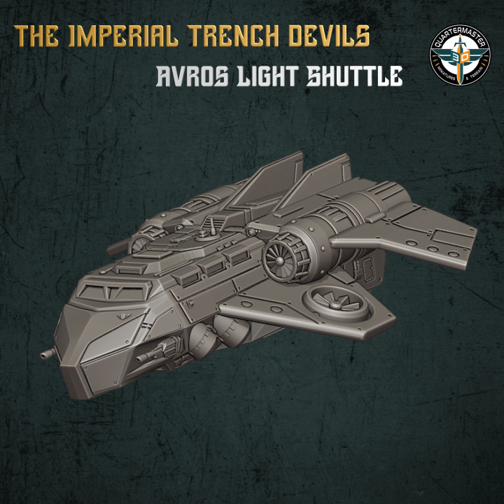 3D Printable Trench Devil Avros Light Shuttle by Quartermaster3D