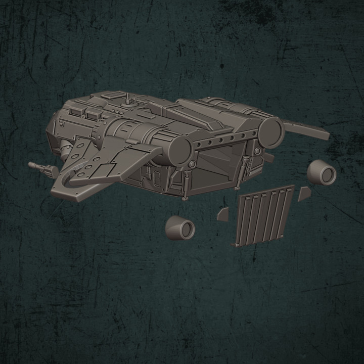 3D Printable Trench Devil Avros Light Shuttle by Quartermaster3D