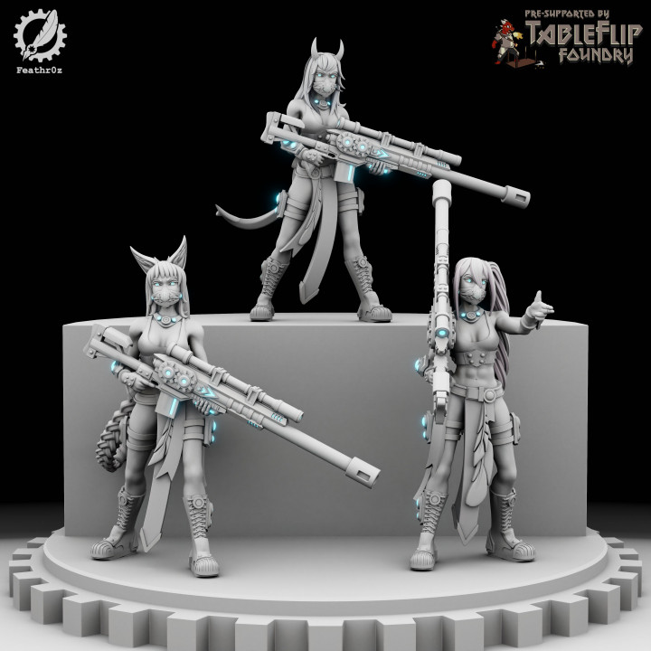 3D Printable Pack - Aurora Vanguard - Sergeants P01 by feathr0z