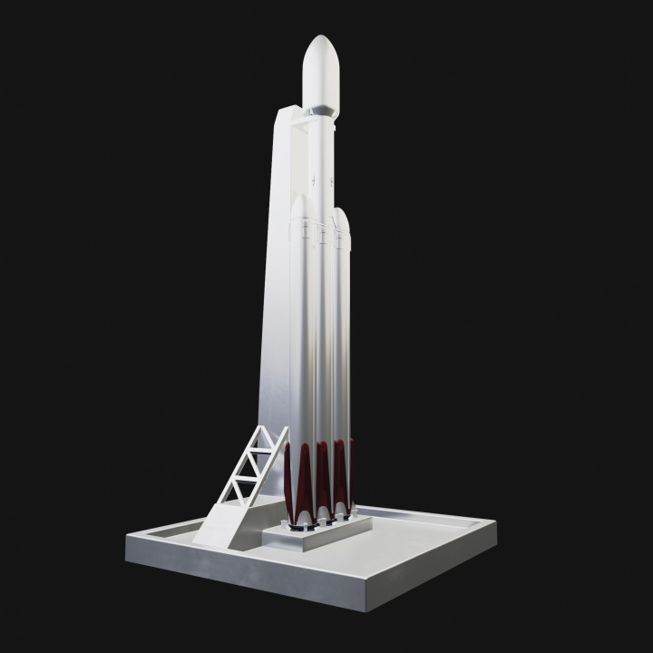 3D Printable Falcon 9 & Heavy Rocket SpaceX by sliceables