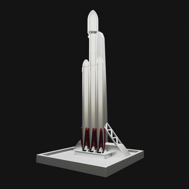 3D Printable Falcon 9 & Heavy Rocket SpaceX by sliceables