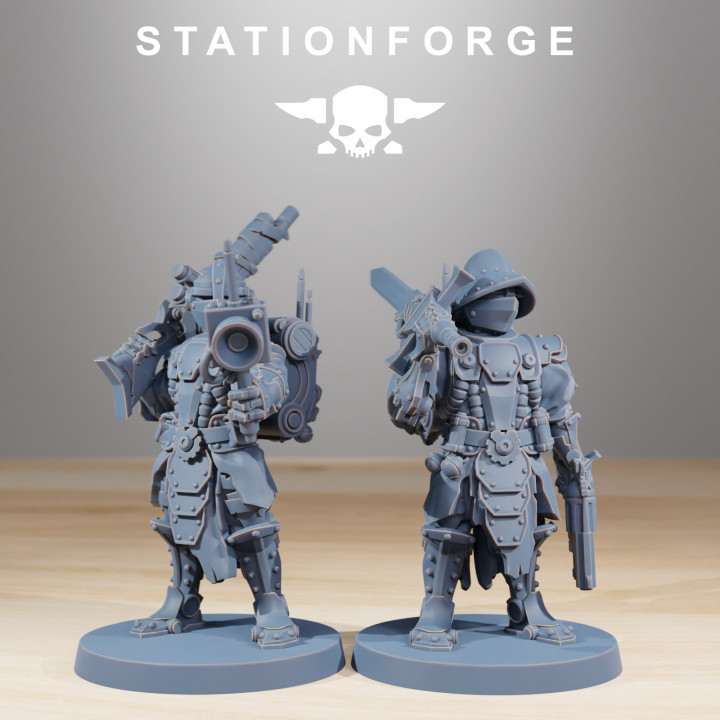 3D Printable Frontliners Infantry by Station Forge