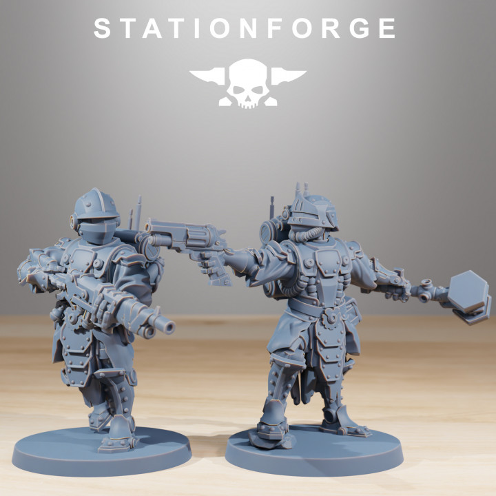 3D Printable Frontliners Infantry by Station Forge