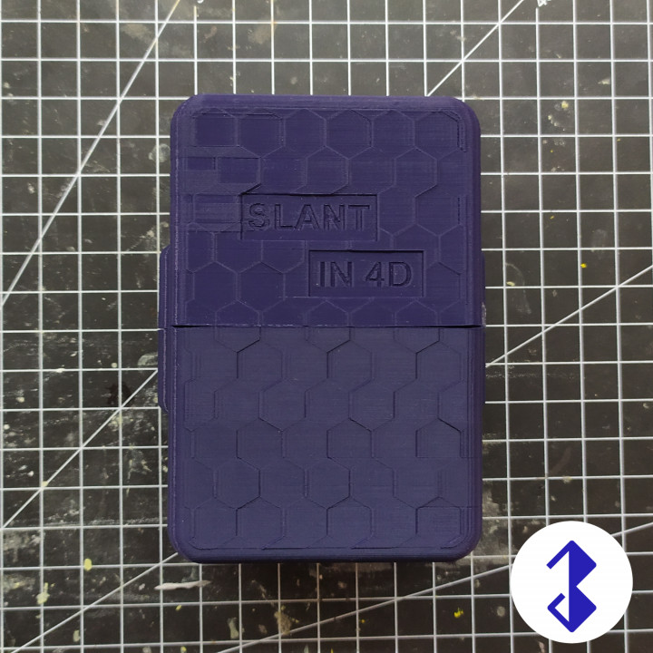 3D Printable Card Case Slant in 4D by Jonathan Bode
