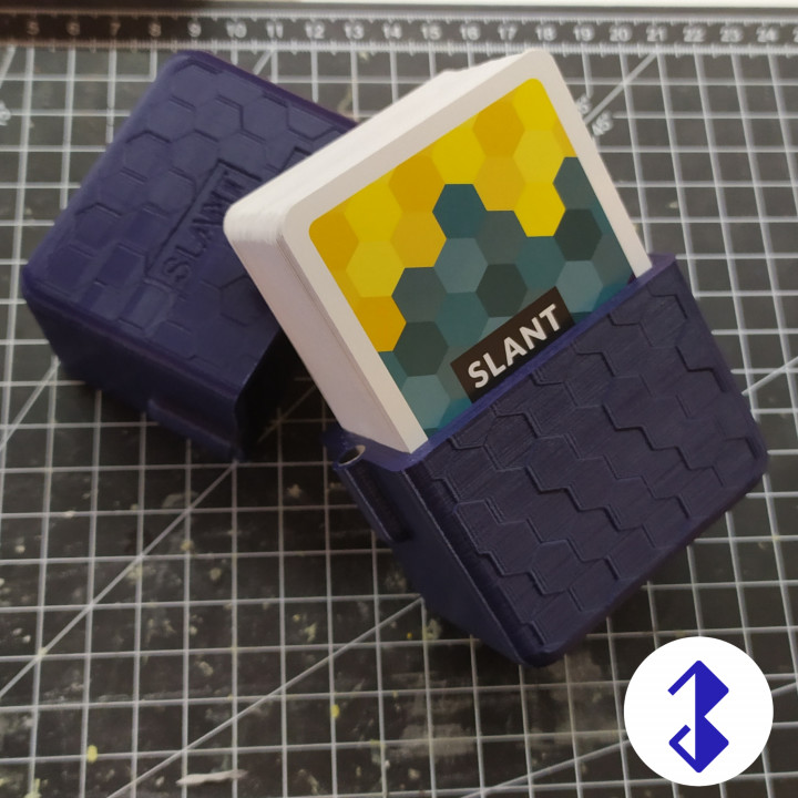 3D Printable Card Case Slant in 4D by Jonathan Bode
