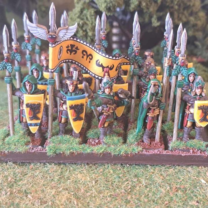 3D Printable Wood Elf Glade Guard by Ystlund Miniatures