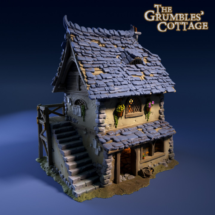 3D Printable Grumble’s Cottage by Infinite Dimensions Games