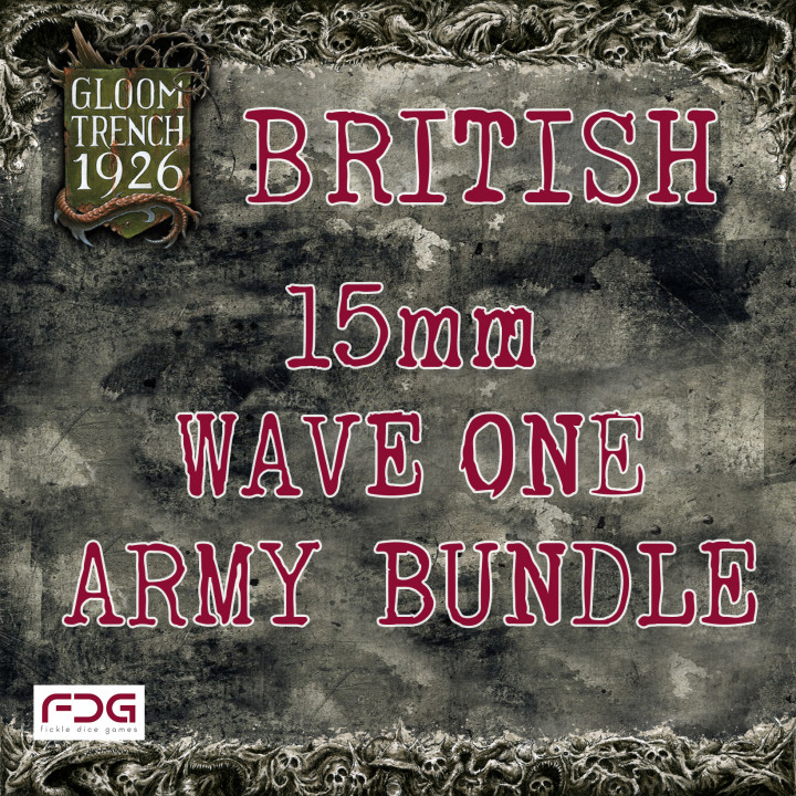 3D Printable 15mm British Empire - Wave 1 by Fickle Dice Games