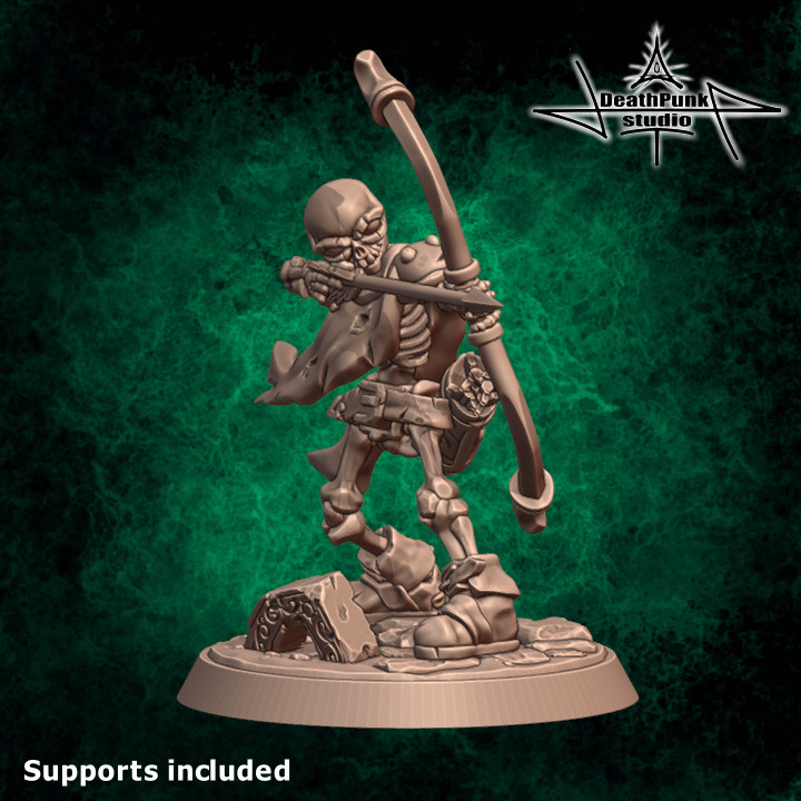 3D Printable Skeleton archer by Deathpunk Studio