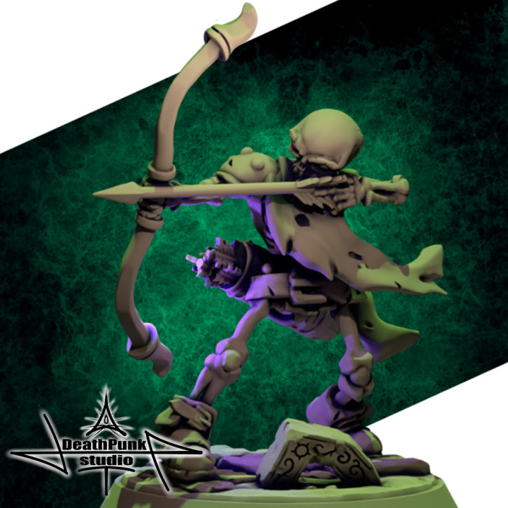 3D Printable Skeleton archer by Deathpunk Studio
