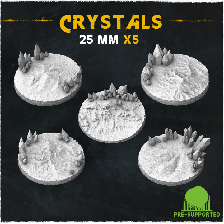 3D Printable Сrystals (Big Set) - Wargame Bases & Toppers 2.0 by ...