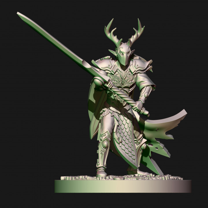 3D Printable Wood elves Forest rangers (elf) by HoloMiniatures