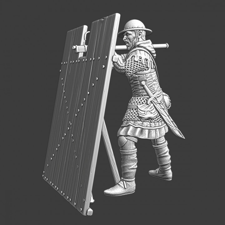 3D Printable Medieval handgunner with protection by Northern Crusades ...