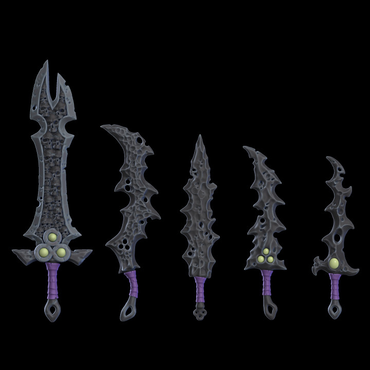 3D Printable Weapons - sword of corruption by JD miniatures